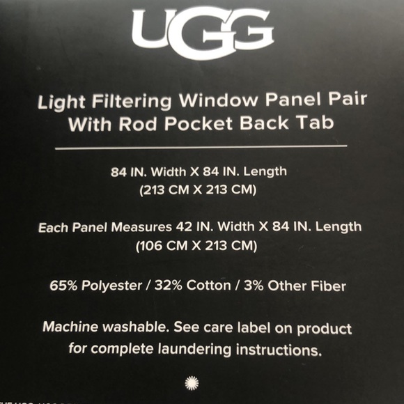 UGG | Accents | Ugg Tarea Window Panel Pair | Poshmark